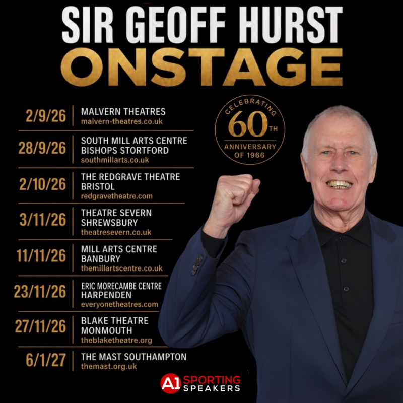 Geoff Hurst Theatre Tour 2026/27 | New UK Dates Added